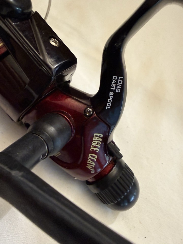 EAGLE CLAW MCR 40 Fishing Reel LONG CAST SPOOL Gear Ratio 5.3-1 ...