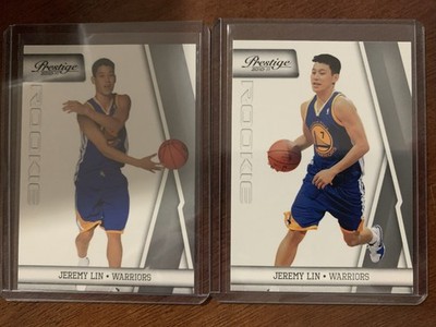 2010-11 Prestige Jeremy Lin Rookie RC #187 & #210 Golden State Warriors ...
