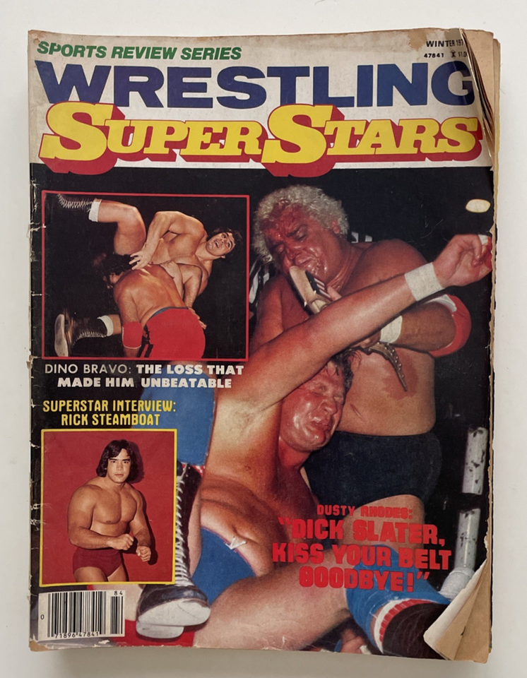 Lot 9 Vtg Wrestling Magazines 1976-1980 NWA WWF Andre Dusty Rhodes ...