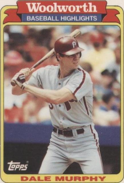 1991 Topps Woolworth Baseball Highlights - Dale Murphy #14 for sale ...