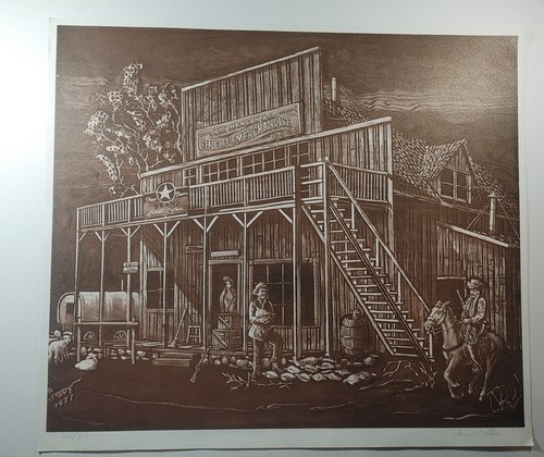 Gary Stone General Store 1977 Print 369/600 Signed | eBay