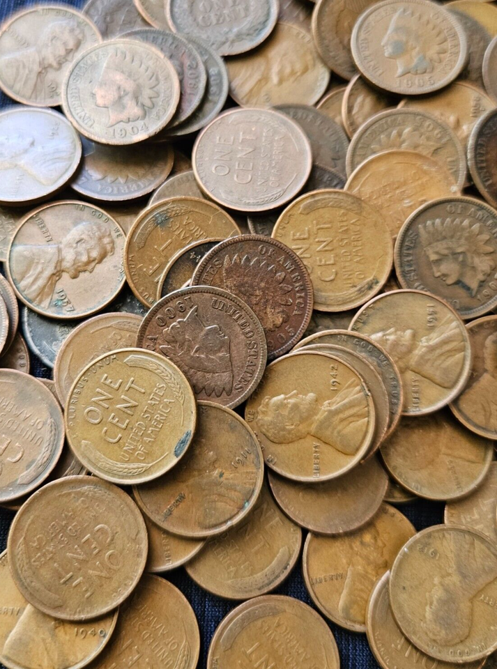 FILL YOUR BOOKS with these mixed Indian Head/Wheat Penny Roll 1859-1958 ...