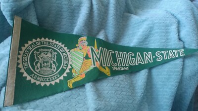 Vintage Michigan State Spartans Pennant | eBay