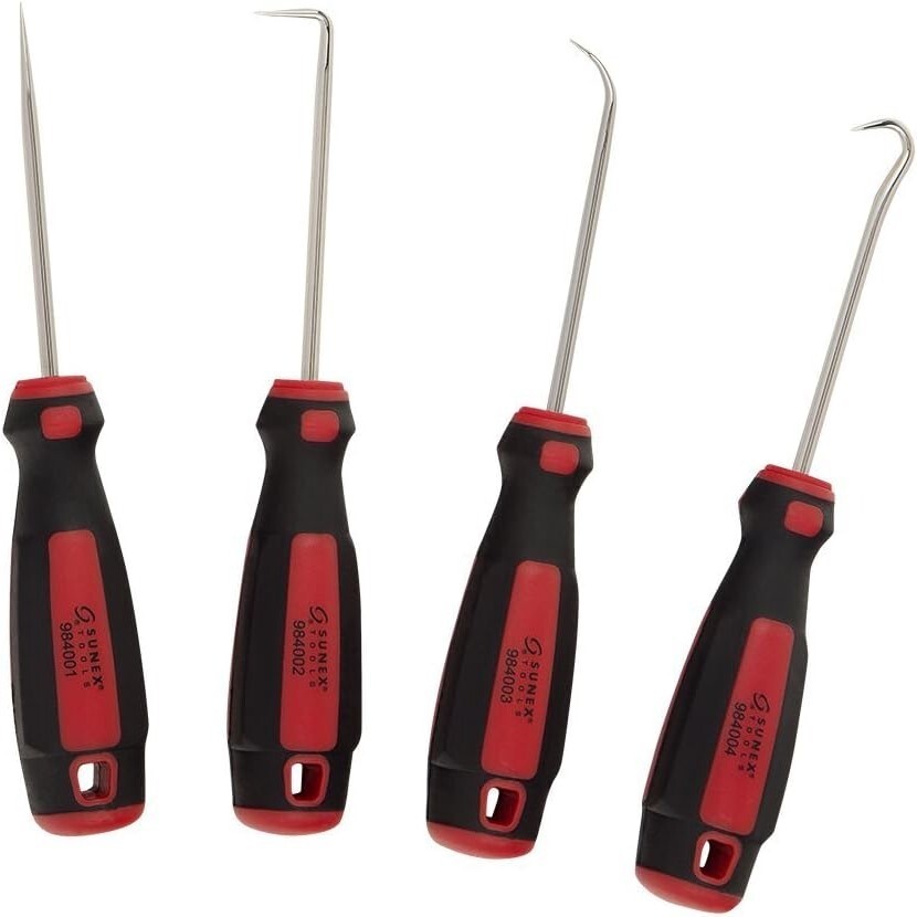 4pc SUNEX TOOLS 6-1/4" HOOK & PICK SET #9840 | eBay