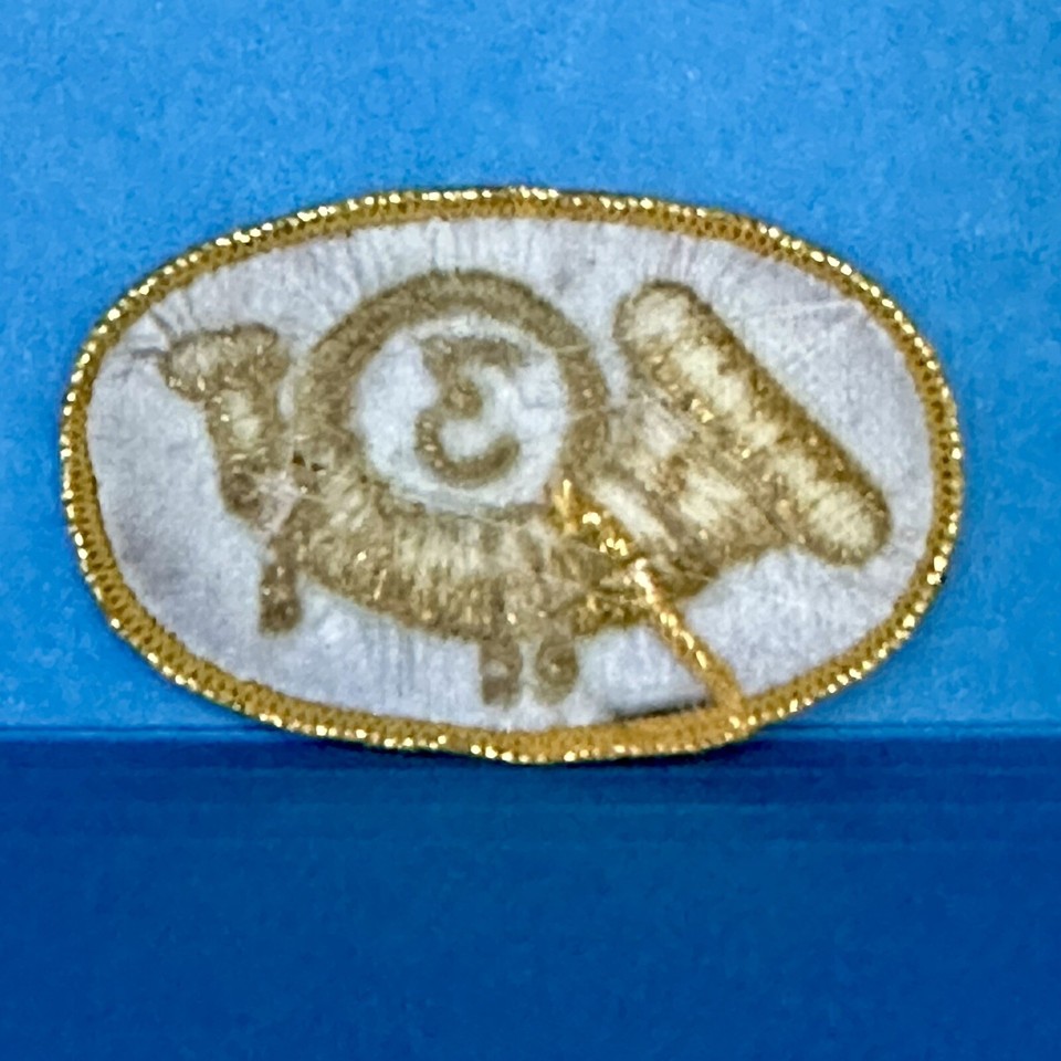 vintage military uniform bugle horn embroidered badge patch | eBay
