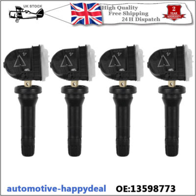 4X Tyre Pressure Sensor 13506028 13598773 Fits For Vauxhall Astra K ...
