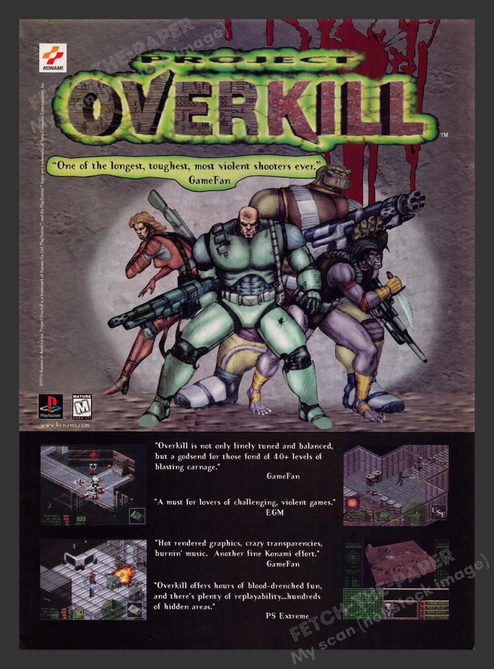 Project Overkill 1990s Video Game Print Advertisement 1997 | eBay