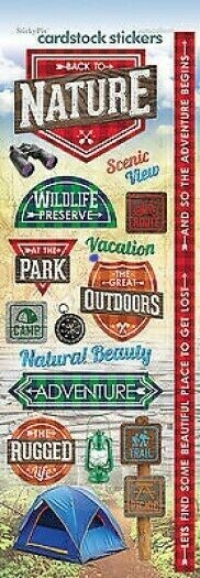 OUTDOORS Country Hiking Rock Climb Camp Fish Hunt Canoe Raft Stickers ...