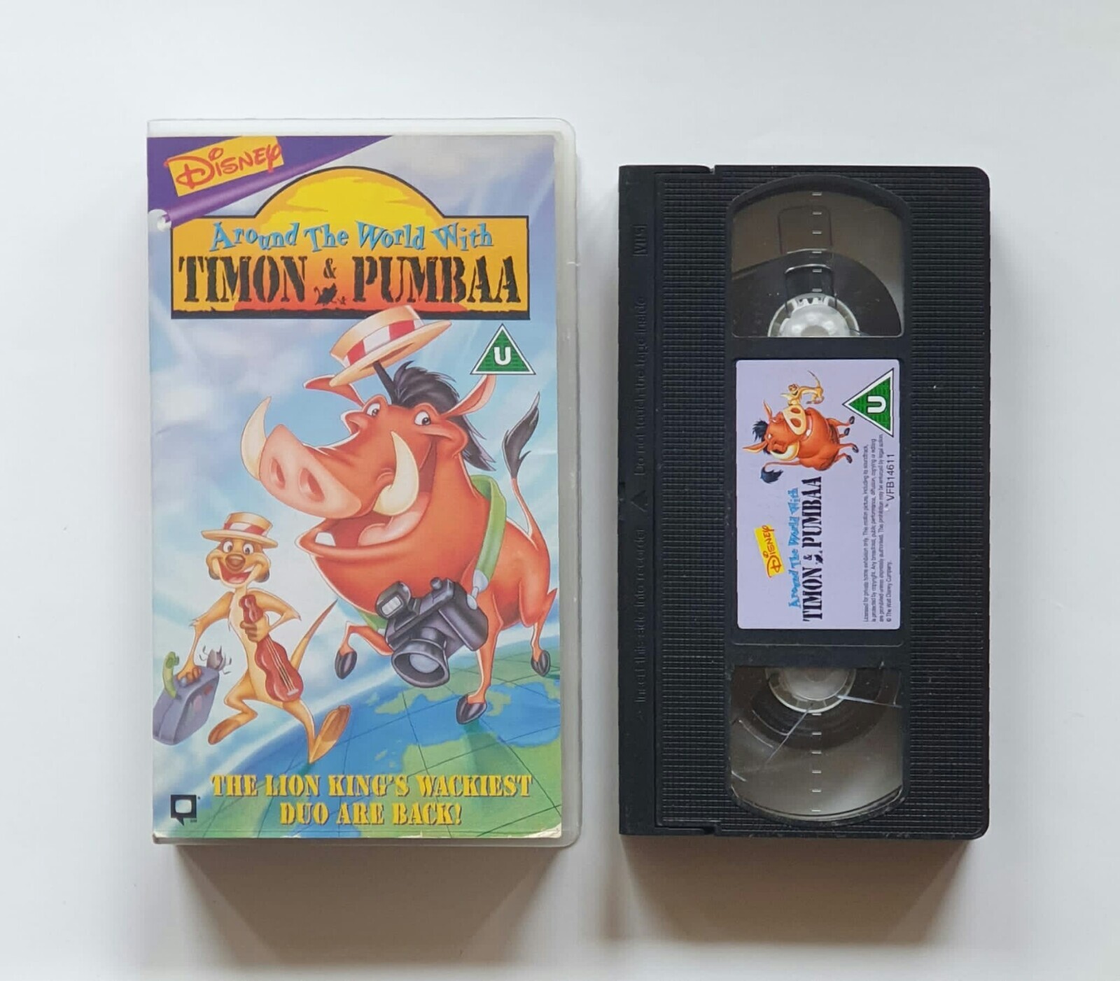 Timon & Pumbaa🔸Around The World With Timon & Pumbaa (VHS/SH)🔸Disney ...