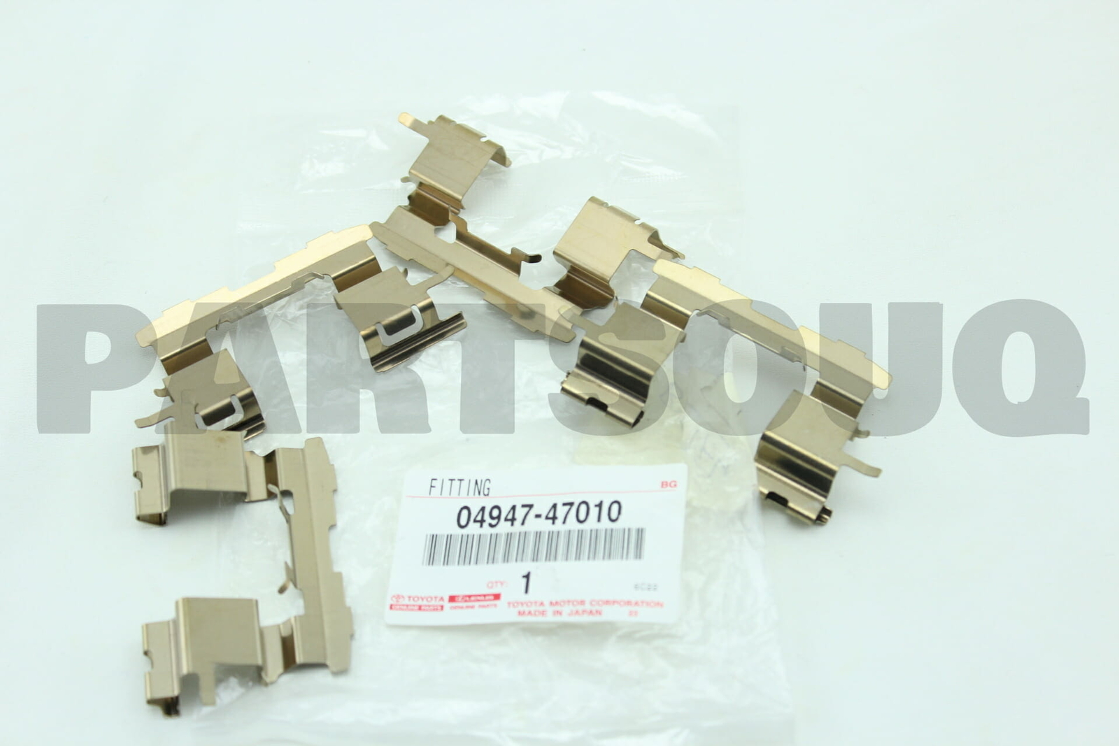 0494747010 Genuine Toyota FITTING KIT, DISC BRAKE, FRONT 04947-47010 | eBay