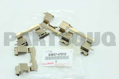 0494747010 Genuine Toyota FITTING KIT, DISC BRAKE, FRONT 04947-47010 | eBay