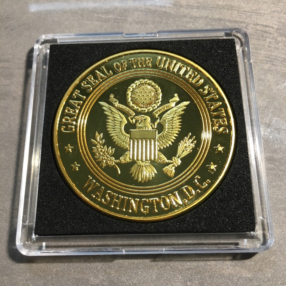 MAINE State Seal Challenge Coin Colorized USA WITH CASE INCLUDED! NEW ...