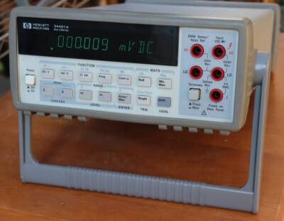 HP/Agilent 34401A Digital Multimeter 6½ Digit Tested & Spot-on + Leads ...