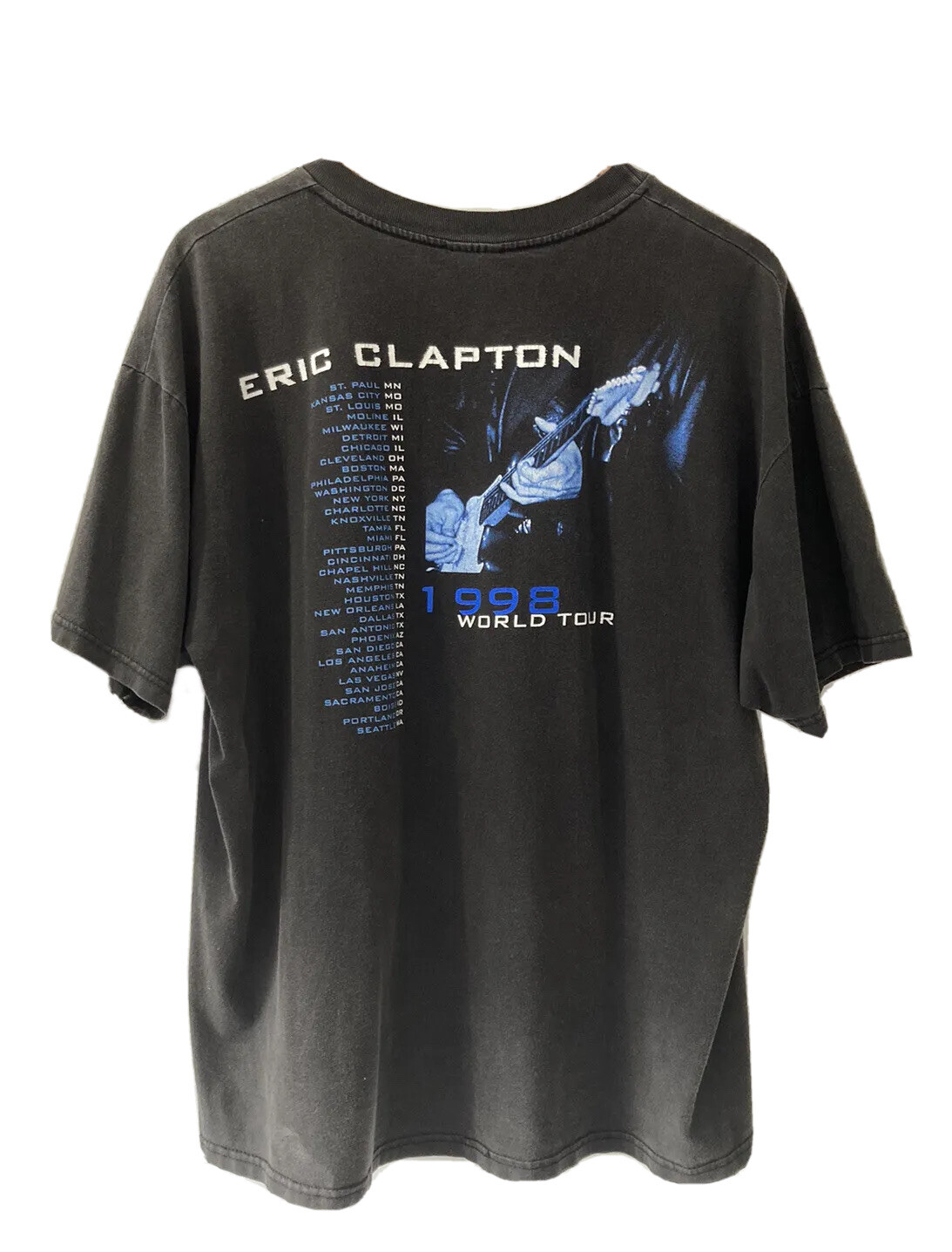 Vintage Eric Clapton 1998 Word tour T shirt Men’s la… - Gem