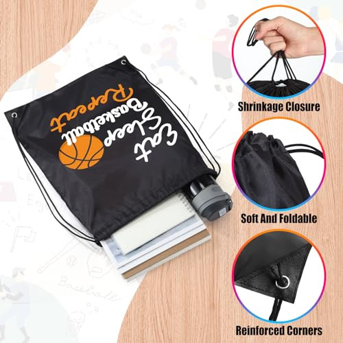 16 Pcs Ball Drawstring Backpack Bulk Lightweight Draw String Bags ...