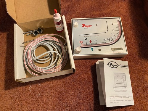 Dwyer Mark II Manometer Model 25 With All Accessories And Box | eBay