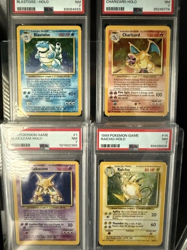 Pokemon Complete Base Set Holo Collection In Psa Graded 7 (16 Holos) | eBay