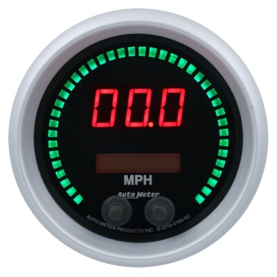 AutoMeter 6789-SC 3-3/8 in. Speedometer 260 MPH / 260 Km/H Elec ...