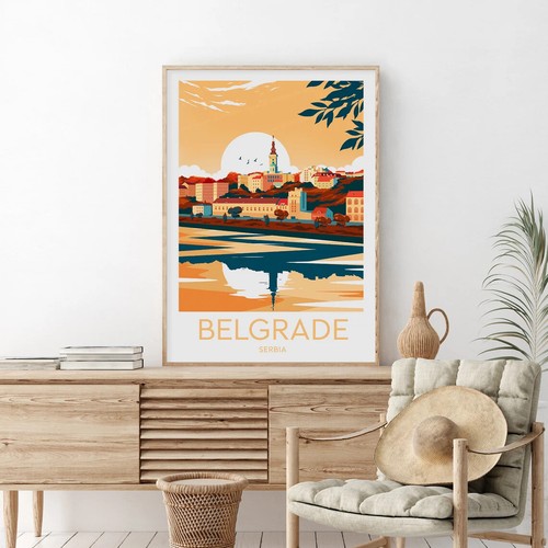 Serbia, Belgrade Traditional Travel poster Choose your Size | eBay