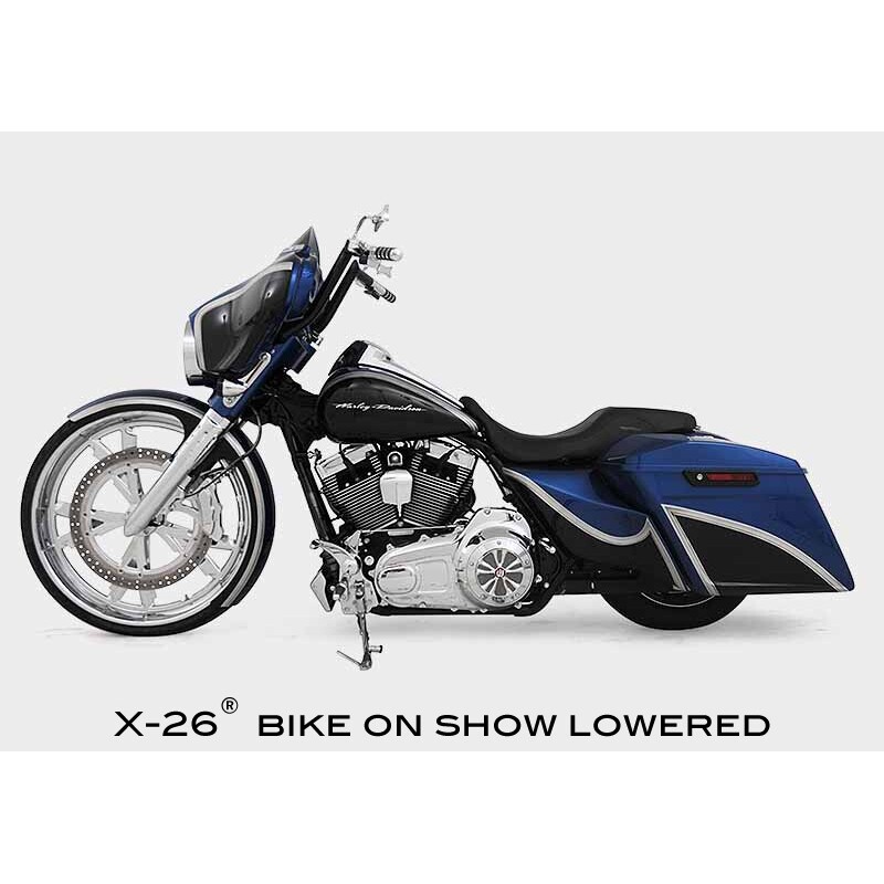 HHI Hawg Halters X26 Raked Neck & Triple Tree Kit for Harley FLH/T 14 ...