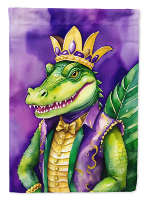 Alligator King Queen of Mardi Gras Flag Canvas House Size DAC5216CHF | eBay