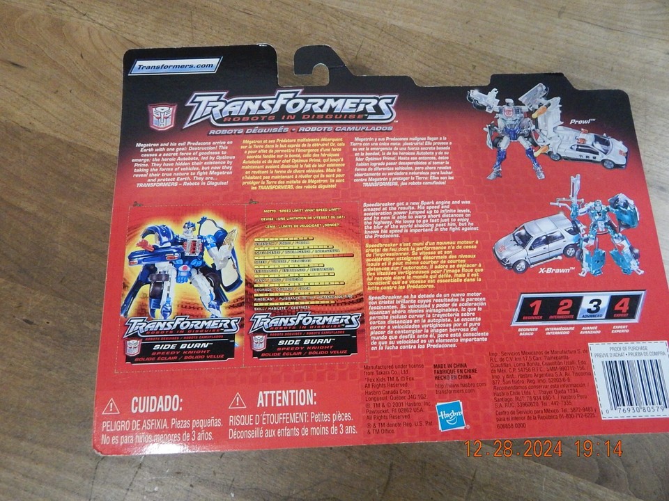 2001 Transformers Robots In Disguise RID Blue SIDE BURN Dodge Viper ...