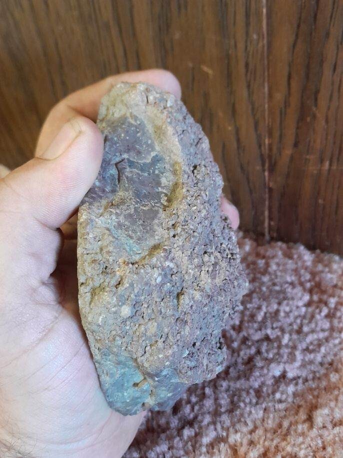 1.6 pound geode from the Vale OR, formation. one half. beautiful piece ...