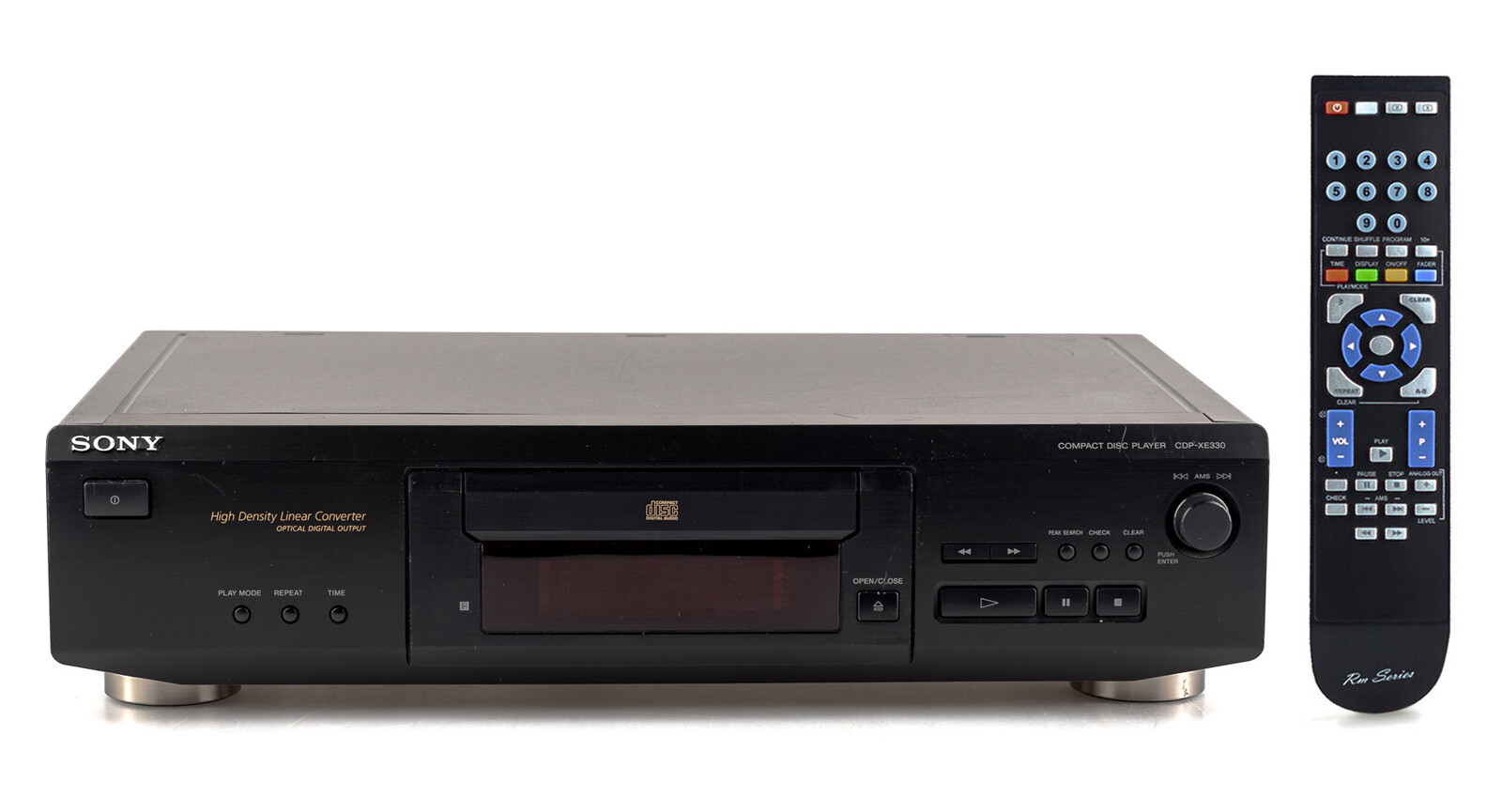Sony CDP-XE330 CD Player schwarz + FB / Toslink / gewartet 1 Jahr ...