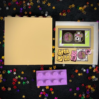 NEW LEGO Tan Minifigure Brain Notes Sign 70418 Sticker 1x6x5 Panel ...