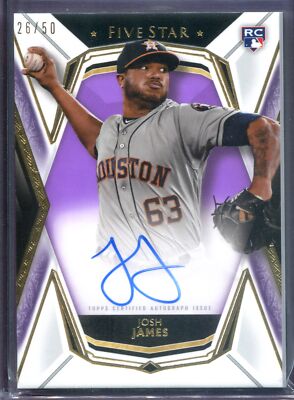 JOSH JAMES 2019 Topps Five Star Baseball Autographs Purple #FSAJJ AUTO ...