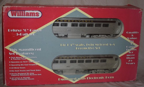 Williams No. 400 Pennsylvania PRR Budd Car 2 Unit Set - Powered & Dummy ...