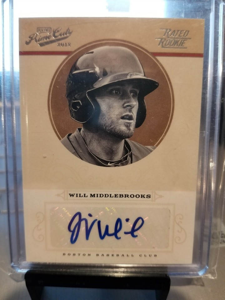 2012 WILL MIDDLEBROOKS #6/149 PRIME CUTS RATED ROOKIE "AUTO" #99 GEM ...
