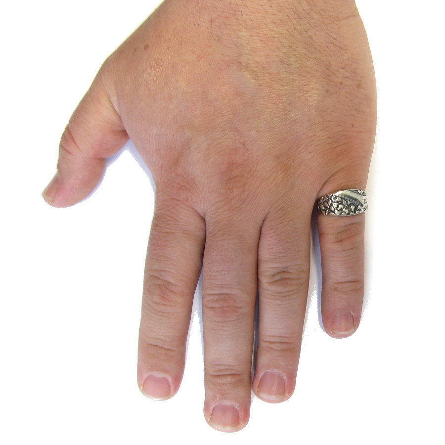 Classic Sterling Silver Men's Ring Hallmarked Solid 925 Nickel Free ...