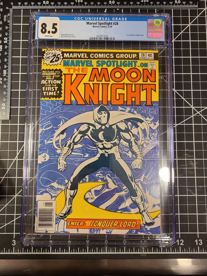 Marvel Spotlight #28 ️ CGC 8.5 WHITE Pages ️ 1st Solo MOON KNIGHT Comic ...