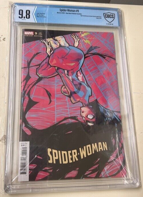 CBCS 9.8 Slabbed Graded Spider-Woman #9 1:25 Rose Besch Variant 2021 | eBay