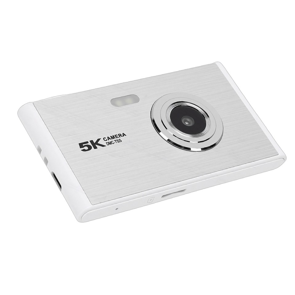 Silver 5K Digital Camera 72MP HD Ultra Thin Autofocus 16X Digital Zoom ...