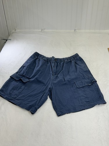 Big Dogs Cargo Shorts Men's size XL blue drawstring/zip pockets 100% ...