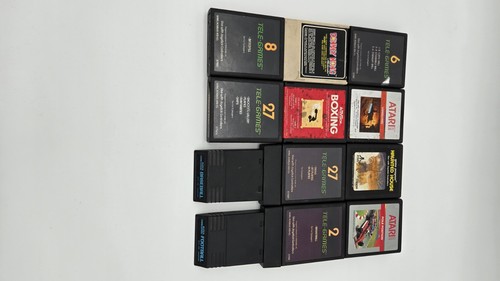 ATARI 2600 Sears Tele-Games Video Arcade Console Heavy Sixer game lot ...