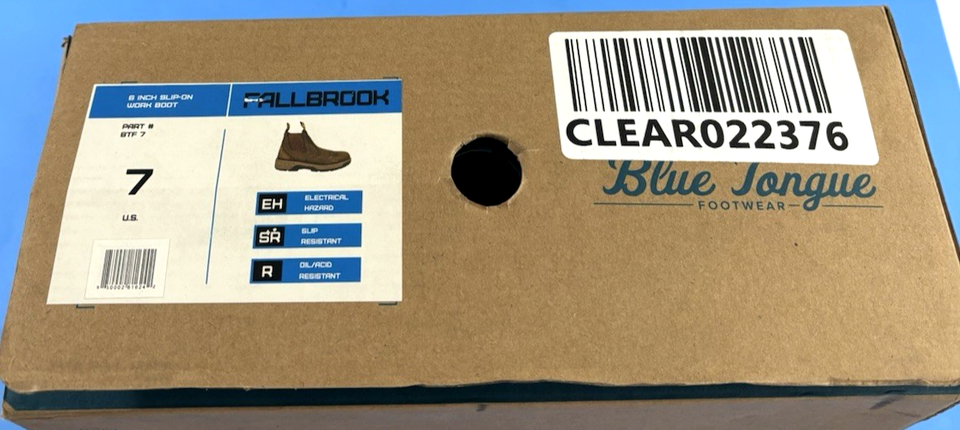 NIB 7 R MENS REDBACK BLUE TONGUE FALLBROOK BOOTS BTF CIGAR BROWN | eBay