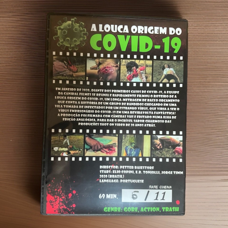 A Louca Origem Do Covid-19 DVD Horror Splatter Underground Limited Gore | eBay