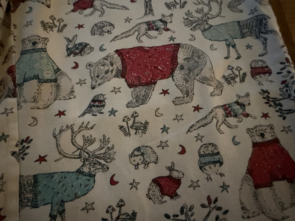 Fat Face PJ Pyjamas Bottoms Size 14 Deer, Polar Bear, Fox Christmas ...