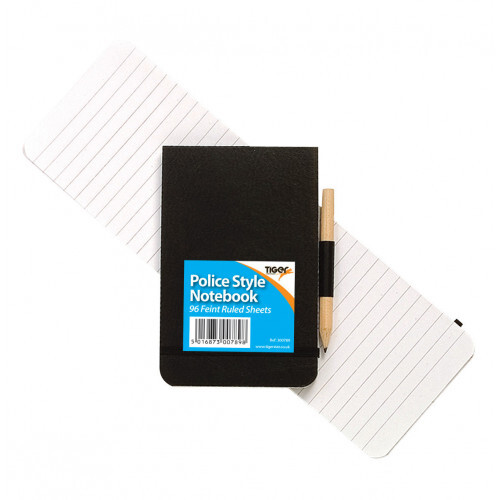 Police Style Elasticated - Notebook with Pencil 96 Sheet Note Pad | eBay