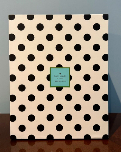 KATE SPADE Empty Polka Dot NESTING GIFT BOX 10 X8 X 5 Rose Interior | eBay