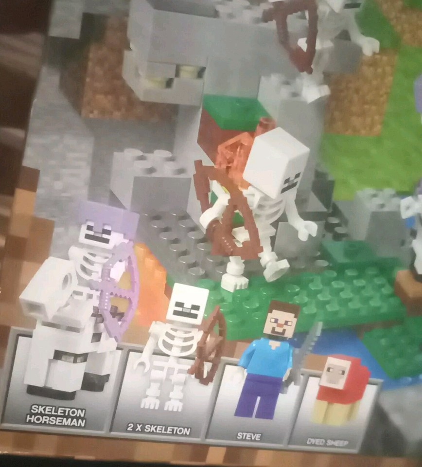 LEGO MINECRAFT "The Skeleton Attack" 21146 New Sealed 457pcs Retired ...