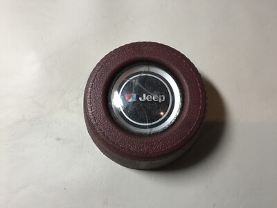 AMC Jeep CJ FSJ Steering Wheel Horn Button OEM Cherokee Wagoneer RED | eBay