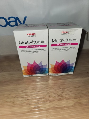 (2) GNC Women's Ultra Mega Multivitamin 90 Caplets Overall Health ...