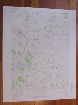 Walkerton Indiana 1974 Original Vintage USGS Topo Map | eBay