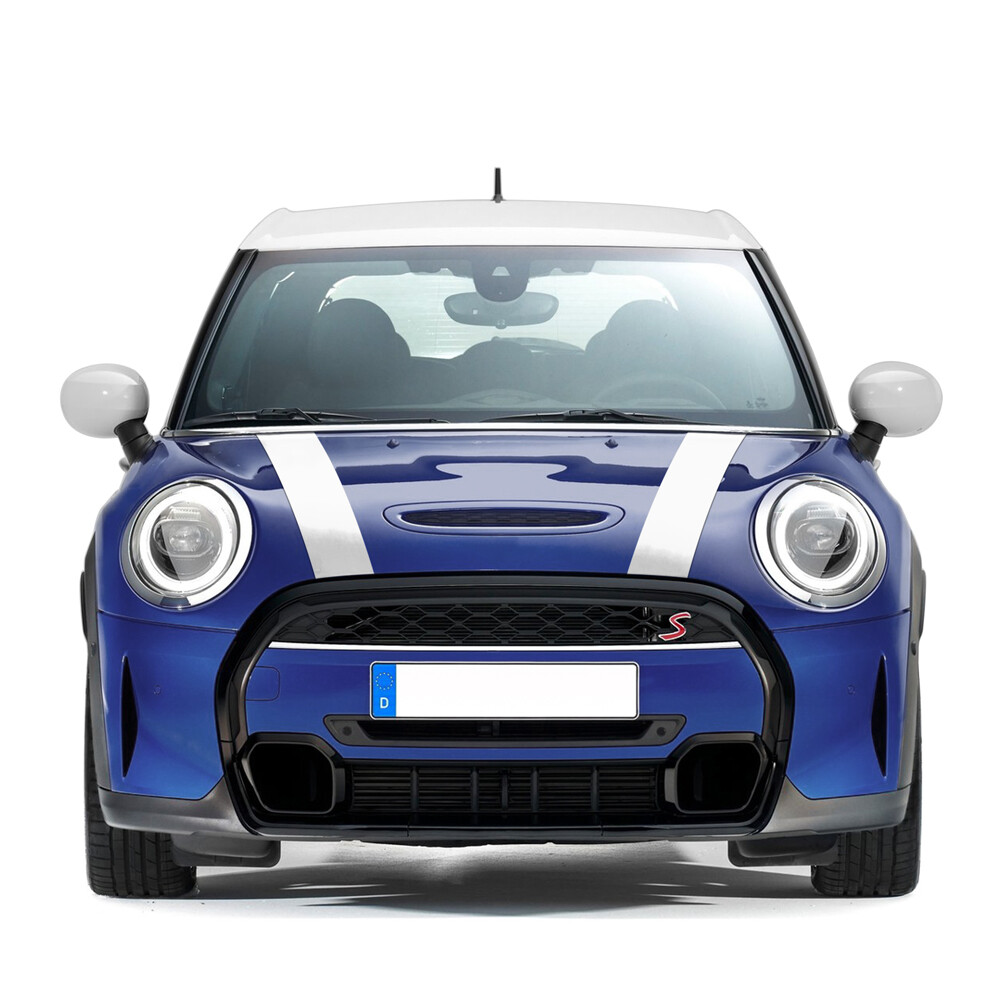 Bonnet Hood Rear Trunk Stripes Kit Vinyl Decal Sticker for Mini Cooper ...