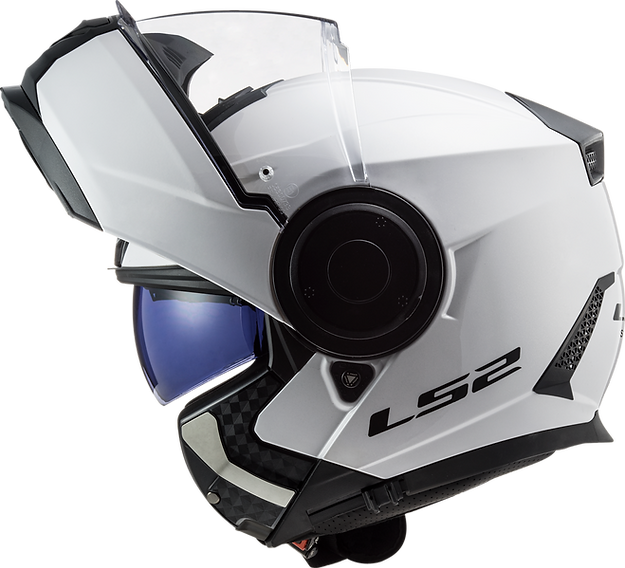 Open Box LS2 Adult Horizon Solid Motorcycle Modular Helmet Gloss White ...