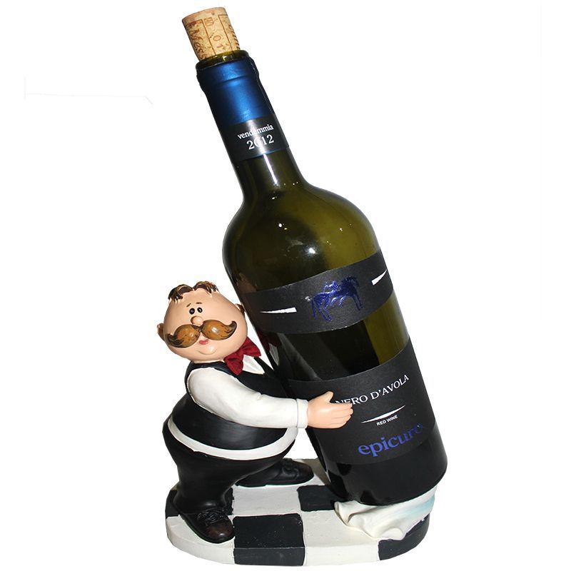 CHEF WINE BOTTLE HOLDER - FAT CHEF BISTRO WINE BOTTLE HOLDER - CHEF ...